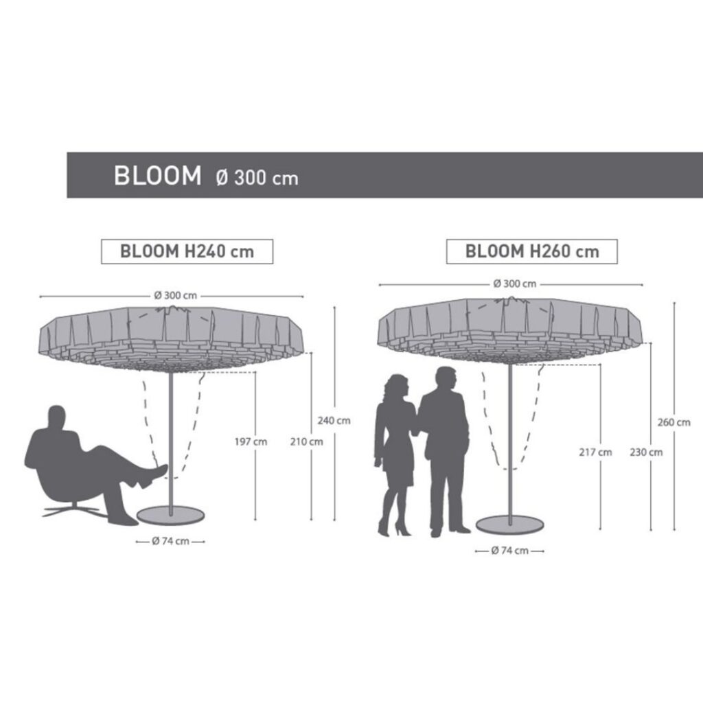 PARASOL DE DISEÑO BLOOM, ORIGINAL, DIFERENTE Y EXCELENTE