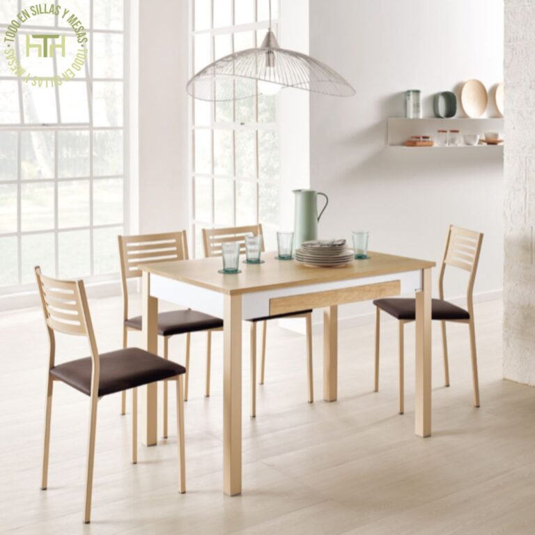 MESA DE COCINA EXTENSIBLE EBRO LAMINADO