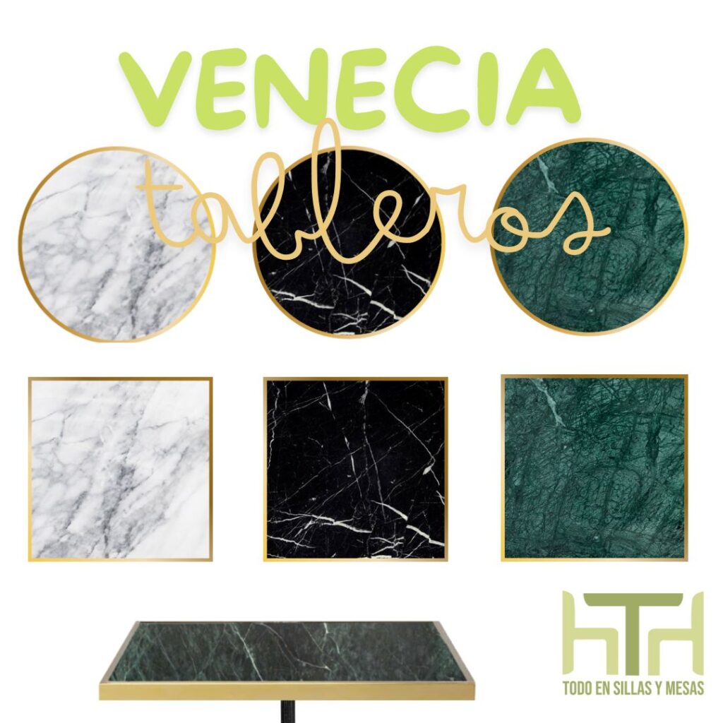 Tableros de Mármol con Aro de Latón para Hostelería Venecia ...